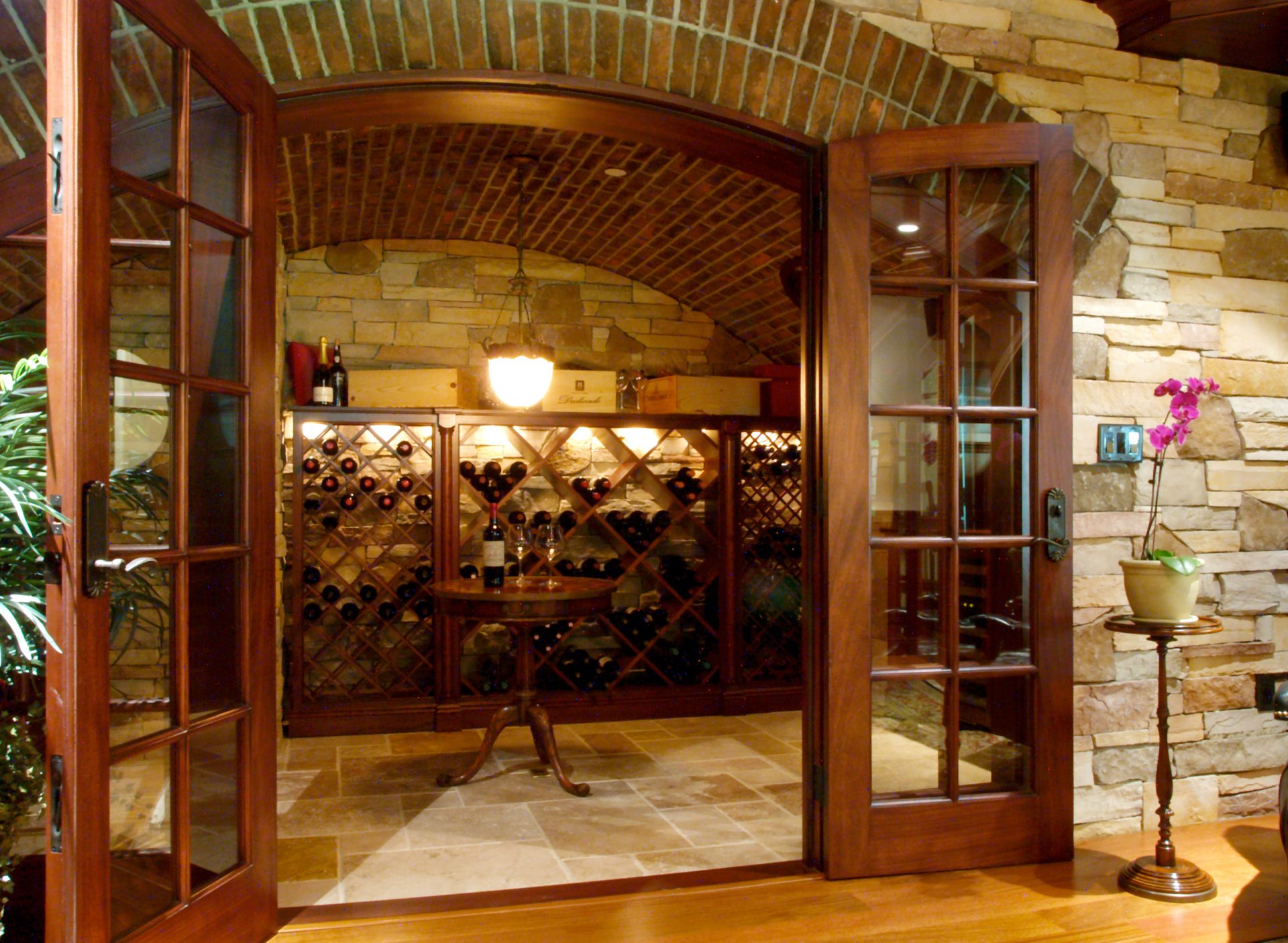Luxurious Wine Cellar Basement Renovation - Gardner/Fox Associates